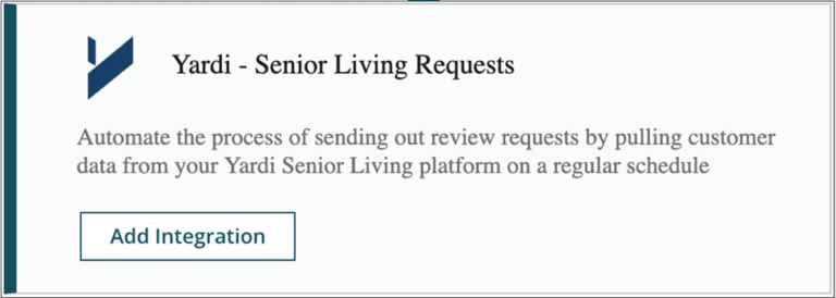 Yardi Senior Living Requests