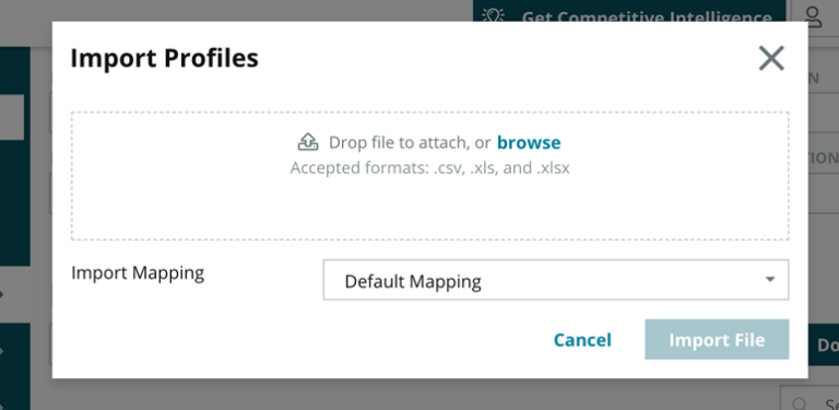 Excel Support for Profiles Import and Download