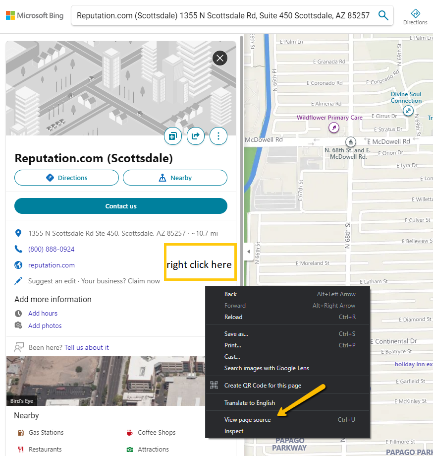 How to find Bing URLs