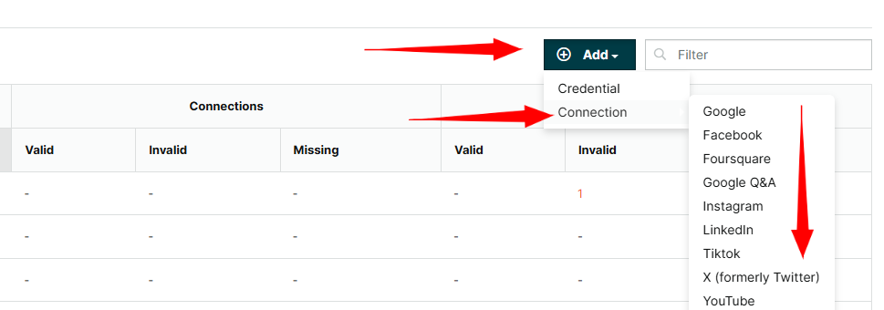 How do I add a Facebook connection?